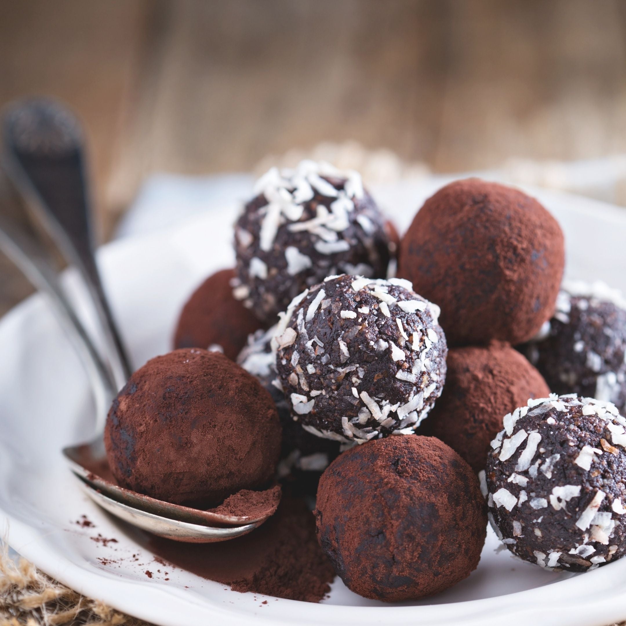 3-Ingredient No-Bake Chocolate Truffles – Sun & Swell Foods